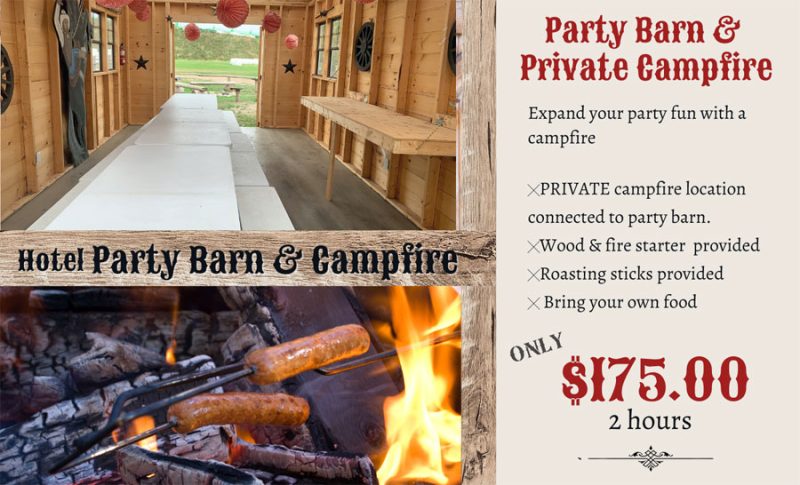 Party Barn and Campfire – Rounds Ranch - Rounds Ranch